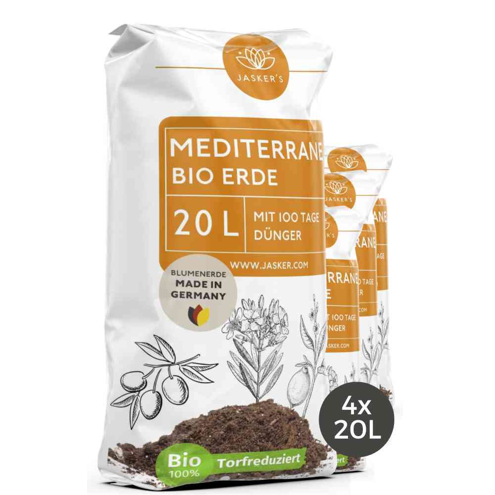 Bio Mediterrane Erde & Kübelpflanzenerde mediterran 80 L (4x20L)